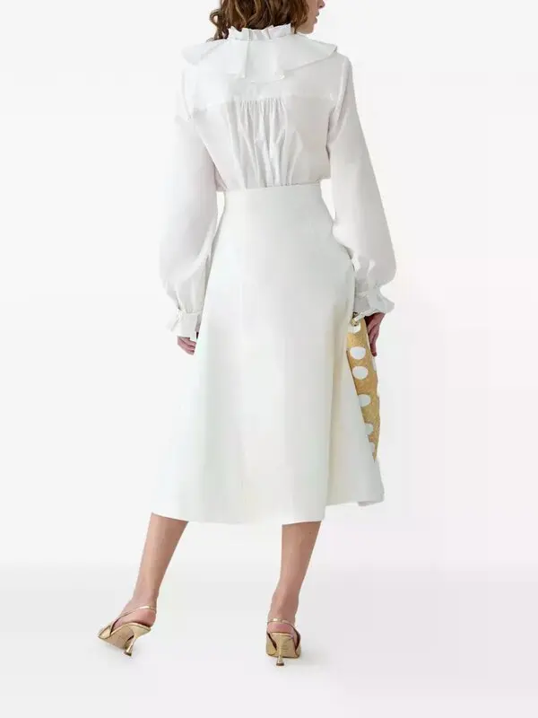 Carolina Herrera Ruffle Blouse