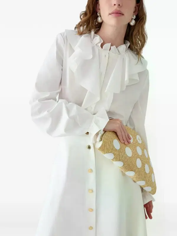 Carolina Herrera Ruffle Blouse