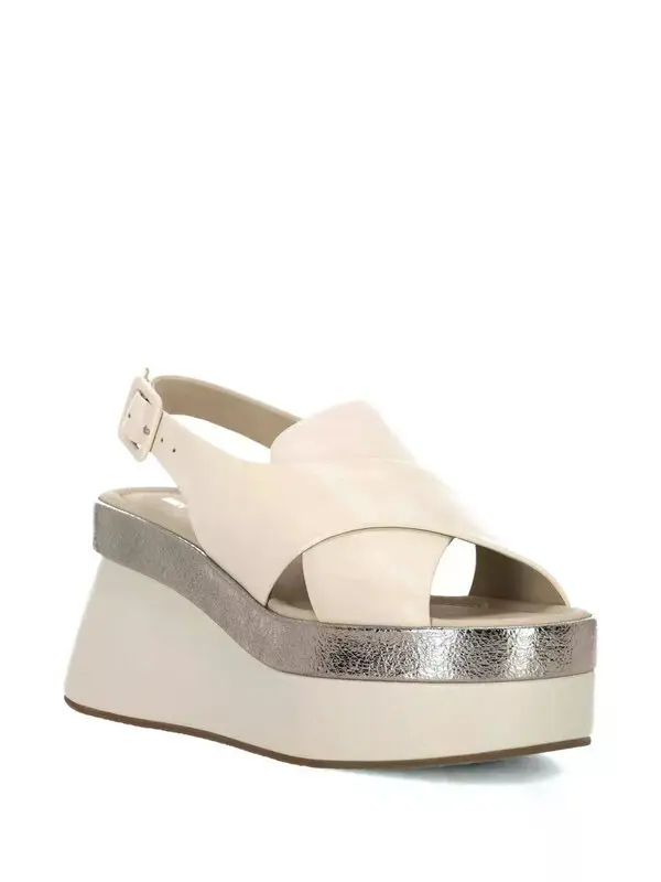 BRUNO PREMI Crossover-strap Platform Sandals