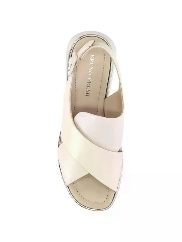 BRUNO PREMI Crossover-strap Platform Sandals