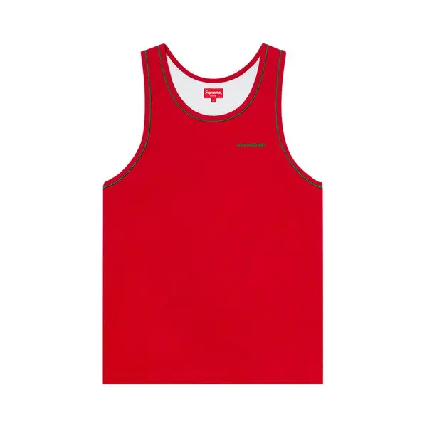 Supreme Piping Tank Top - Red
