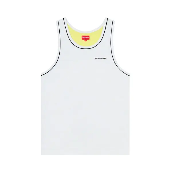 Supreme Piping Tank Top - White