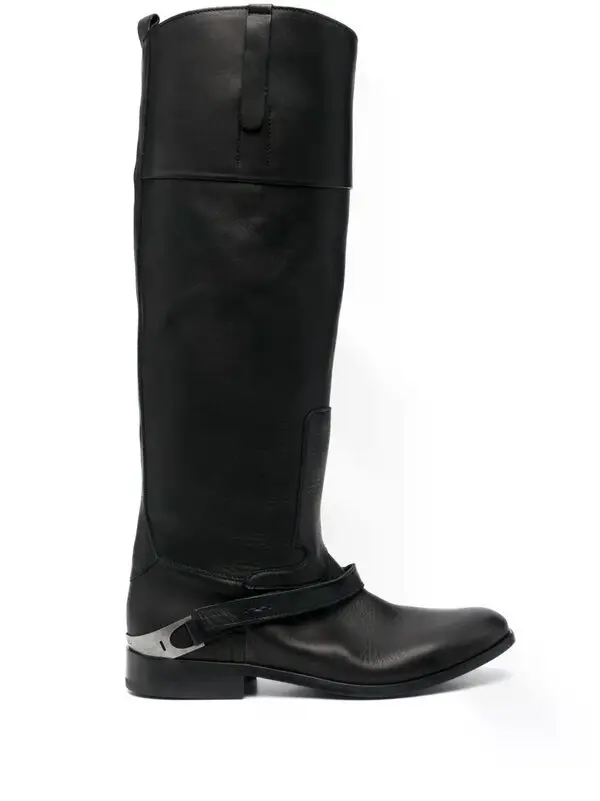 GOLDEN GOOSE Charlie Leather Knee-high Boots