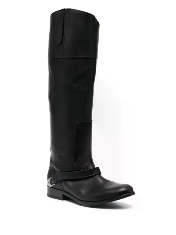 GOLDEN GOOSE Charlie Leather Knee-high Boots