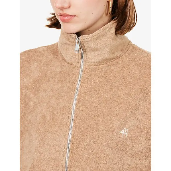 4TH & RECKLESS Logo-embroidered Towelling Jacket