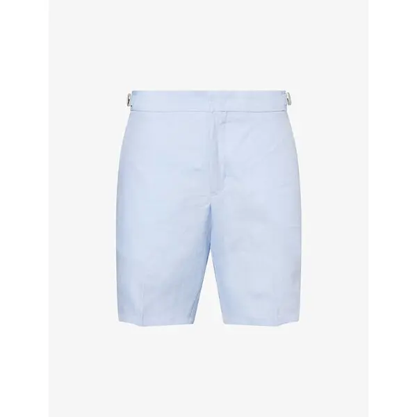 Orlebar Brown Slim-fit Linen Shorts - Springwater Blue