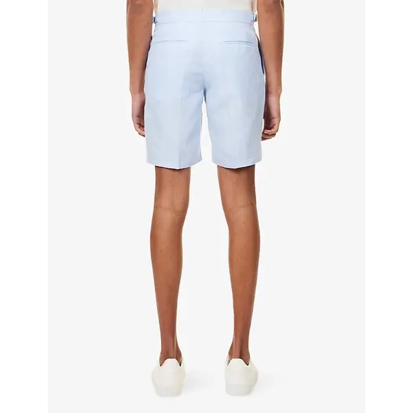 Orlebar Brown Slim-fit Linen Shorts - Springwater Blue