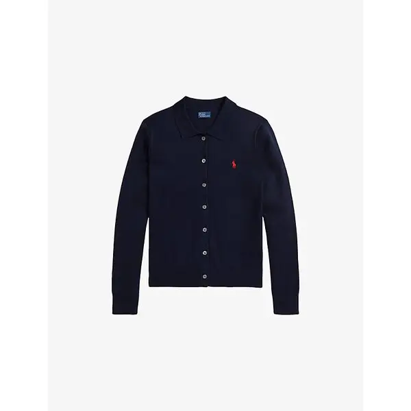 Polo Ralph Lauren Logo-embroidered Cotton-blend Cardigan
