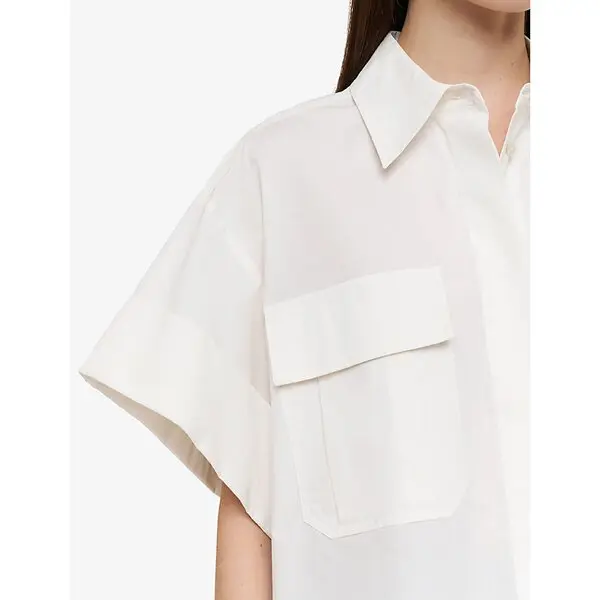 JOSEPH Flap-pocket Cotton-poplin Shirt