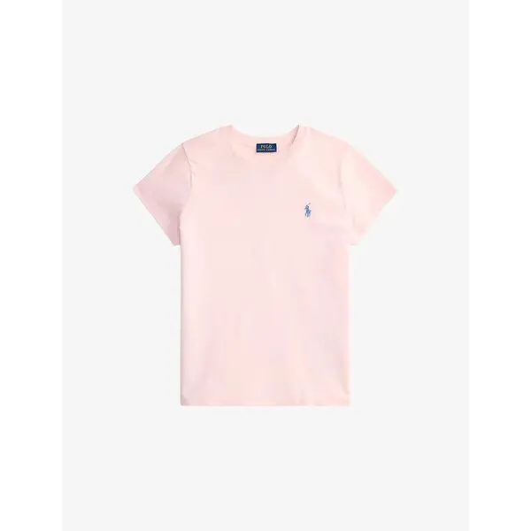 Polo Ralph Lauren Logo-embroidered Cotton T-shirt - Pink Sand