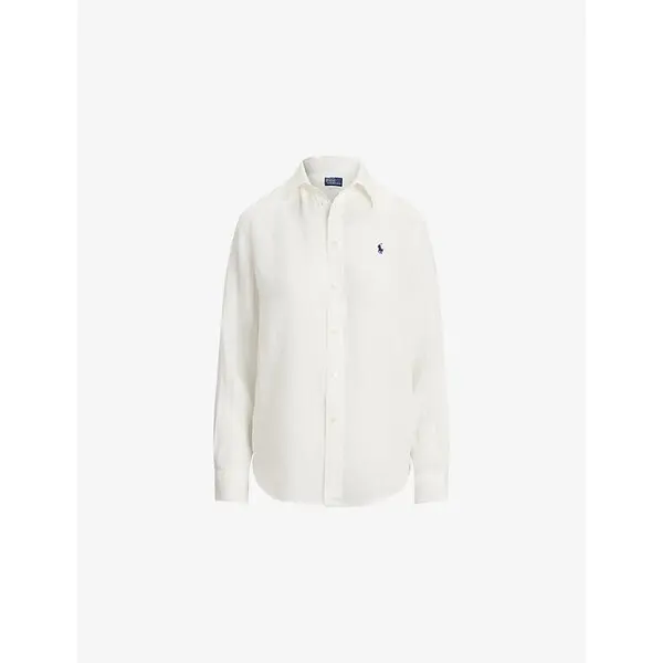Polo Ralph Lauren Logo-embroidered Linen Shirt - Classic Oxford White