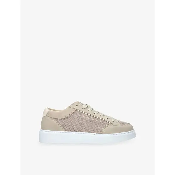 CLEENS Luxor Suede And Mesh Trainers - Beige