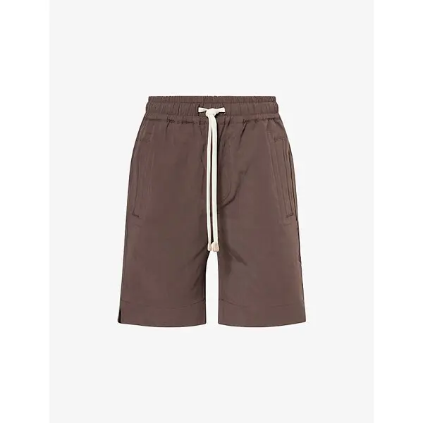 Eleventy Drawstring Linen-blend Shorts - Brown