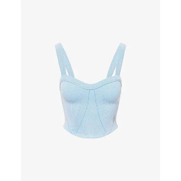 Free People Perfectly Plaited Cami Stretch-woven Top
