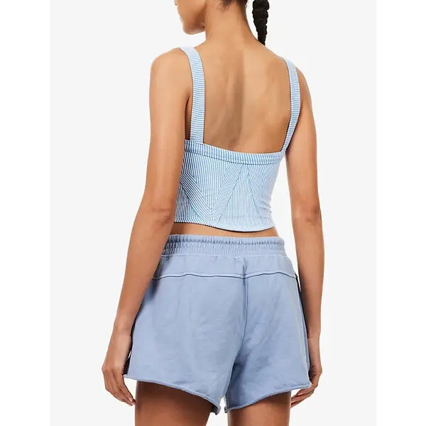 Free People Perfectly Plaited Cami Stretch-woven Top