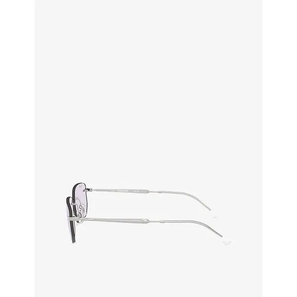 Ray-ban Irregular-frame Metal Sunglasses - Silver
