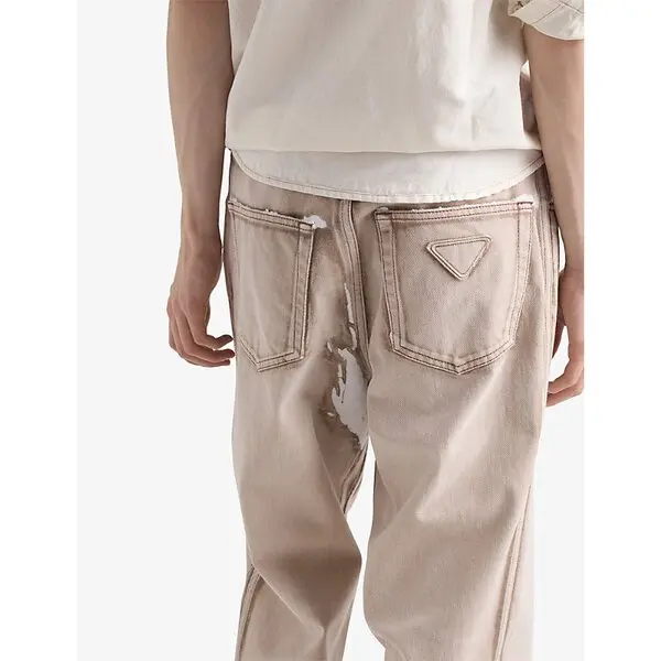 Prada Straight-leg Denim Jeans - Brown