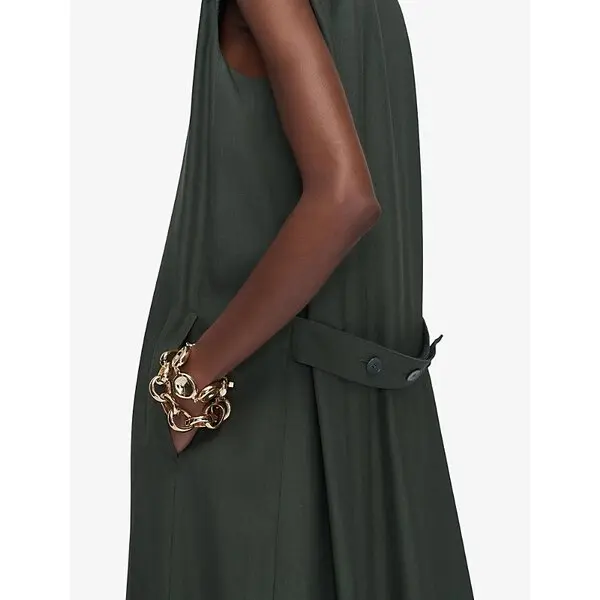JOSEPH V-neck Woven Maxi Dress