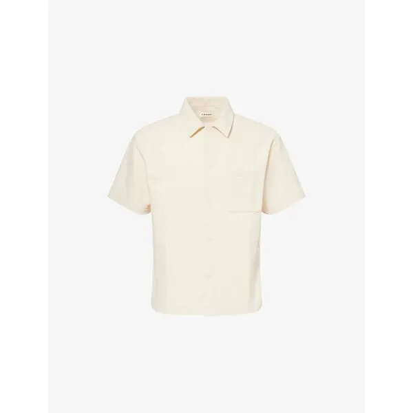 FRAME Patch-pocket Short-sleeve Cotton Shirt