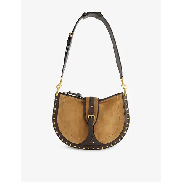 Isabel Marant Oskan Soft Suede Shoulder Bag - Taupe