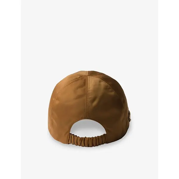 Prada Logo-plaque Re-nylon Baseball Cap - Brown