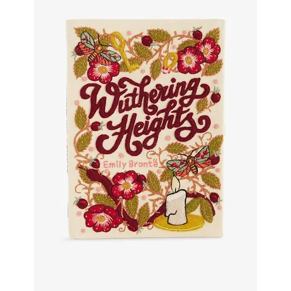 OLYMPIA LE-TAN Wuthering Heights Embroidered Book Clutch Bag - Bosco