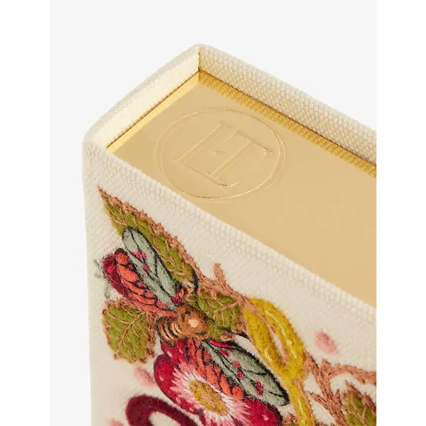 OLYMPIA LE-TAN Wuthering Heights Embroidered Book Clutch Bag - Bosco