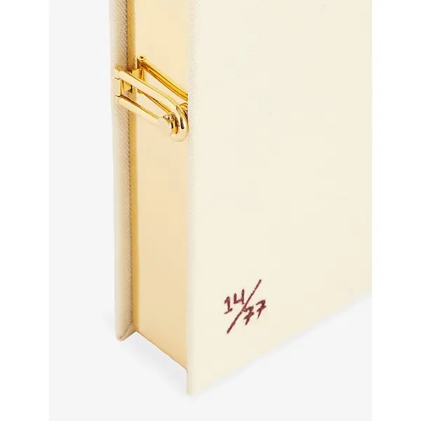 OLYMPIA LE-TAN Wuthering Heights Embroidered Book Clutch Bag - Bosco