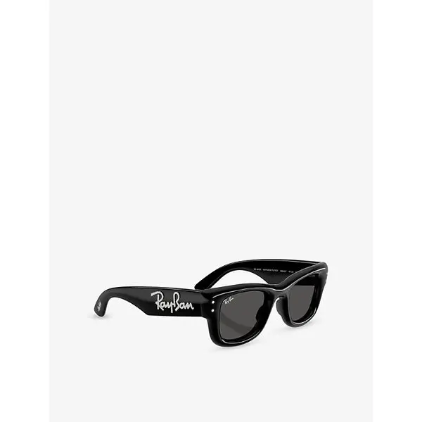 Ray-ban Square-frame Acetate Sunglasses - Black