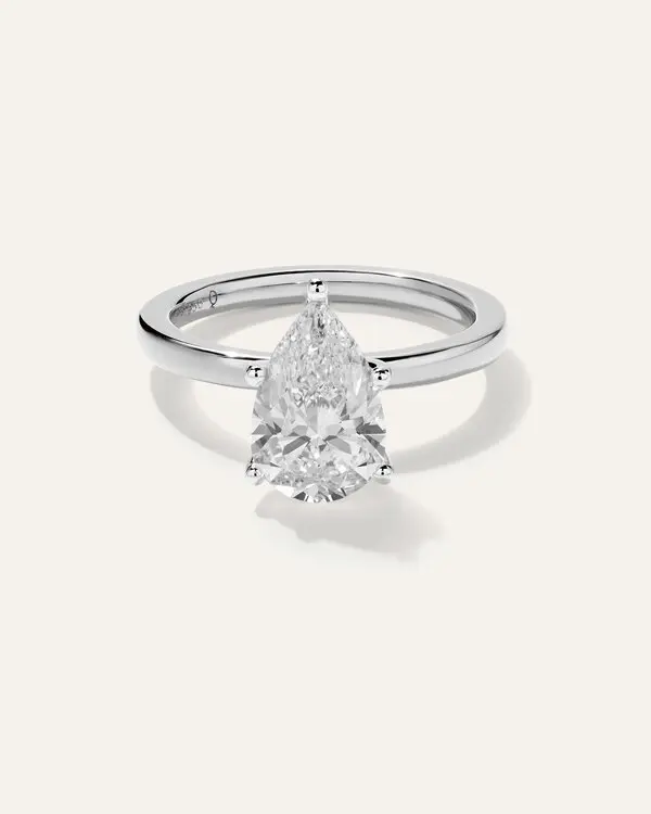 Quince 2.5ct Lab Grown Diamond Pear Engagement Ring - Platinum