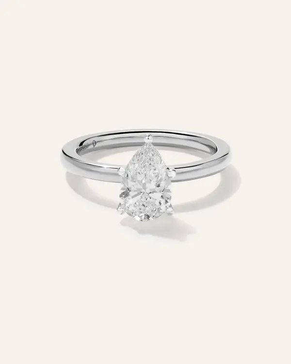 Quince 1.5ct Lab Grown Diamond Pear Engagement Ring - Platinum