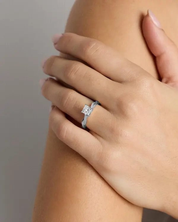 Quince Princess Engagement Ring - Platinum