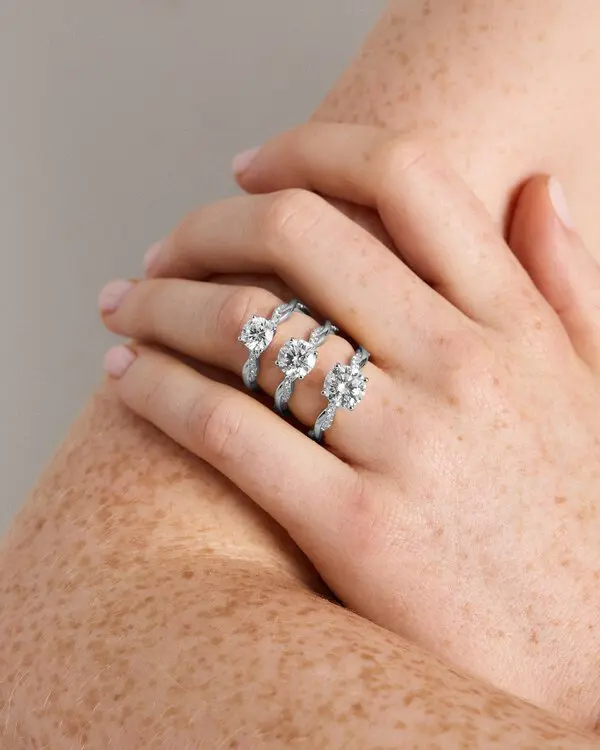 Quince Lab Grown Diamond Twisted Engagement Ring - Platinum