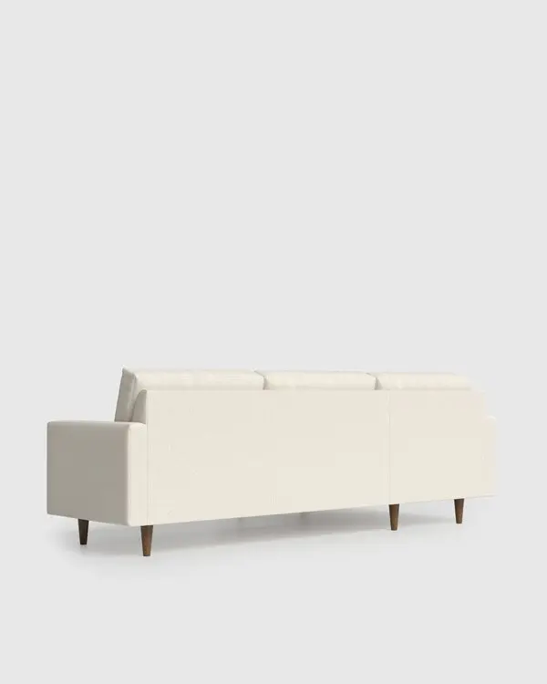 Quince Atlas Midcentury Chaise Sectional - Eggshell
