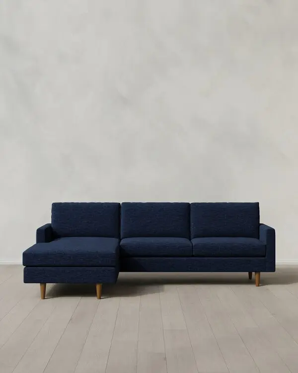 Quince Atlas Midcentury Chaise Sectional - Ink