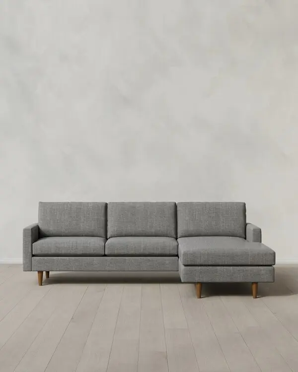 Quince Atlas Midcentury Chaise Sectional - Slate