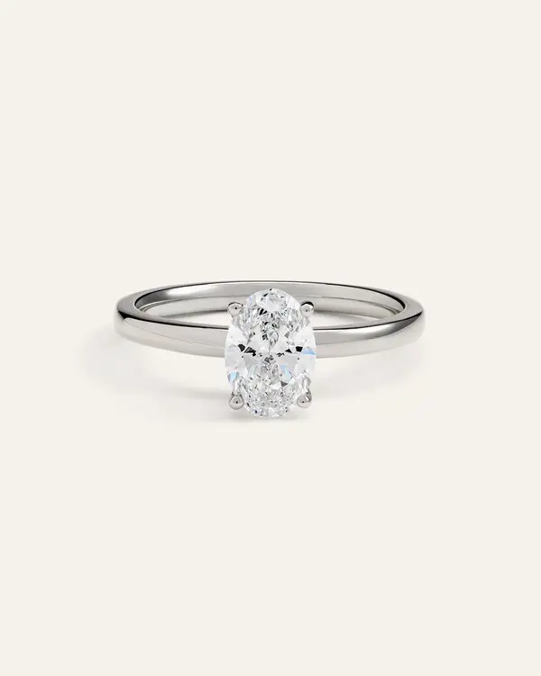 Quince 1ct Lab Grown Diamond Oval Engagement Ring - Platinum
