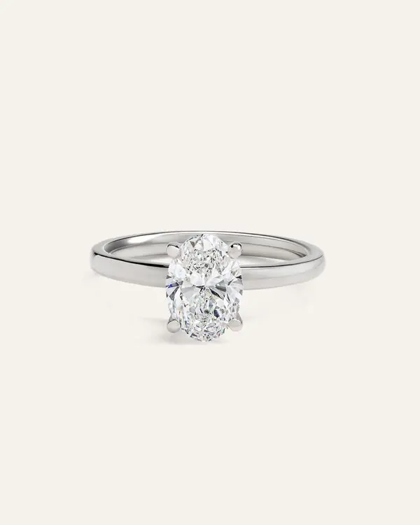 Quince Lab Grown Diamond Oval Engagement Ring 1.50ct - Platinum