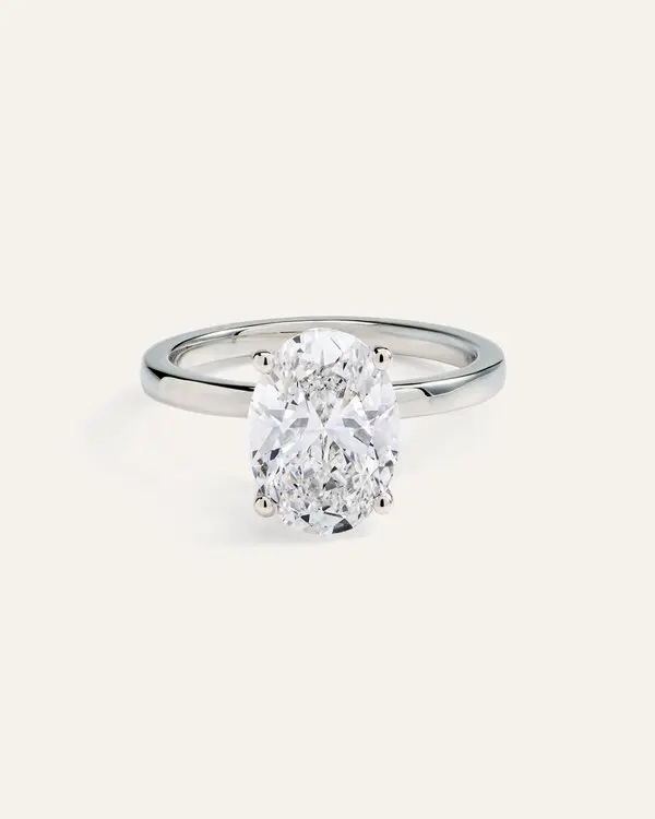 Quince Lab Grown Diamond Oval Engagement Ring - Platinum