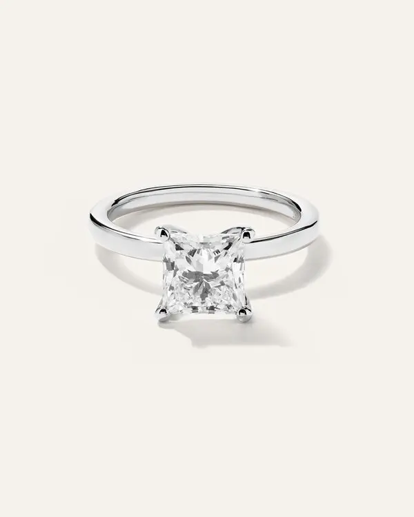 Quince 2ct Lab Grown Diamond Princess Engagement Ring - Platinum