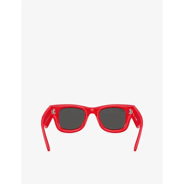 Ray-ban Wayfarer Puffer Square-frame Sunglasses - Red