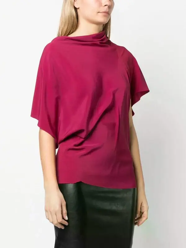 Rick Owens Asymmetric Draped Blouse