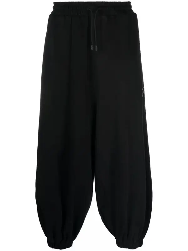 LỰU ĐẠN Logo-print Drop-crotch Track Pants