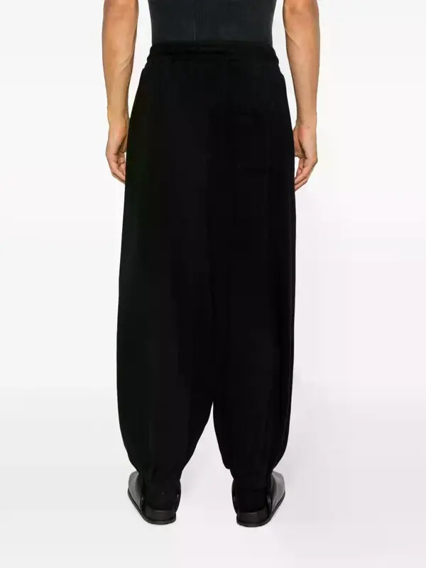 LỰU ĐẠN Logo-print Drop-crotch Track Pants