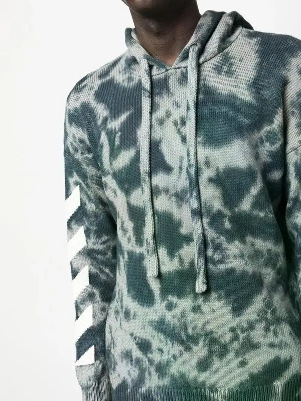 Off-White Arrows-motif Drawstring Hoodie - Grey