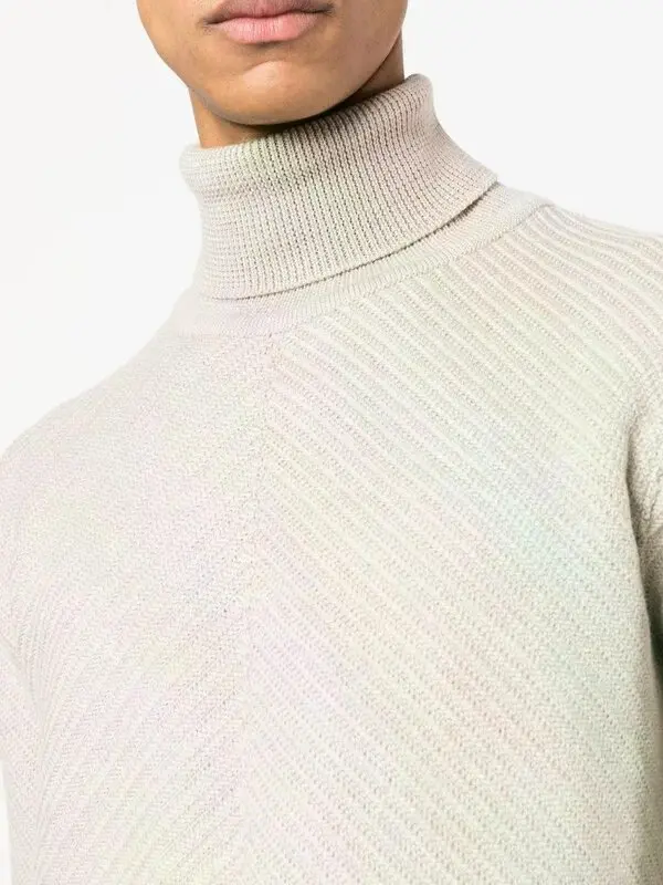 LARDINI Ribbed Roll-neck Jumper