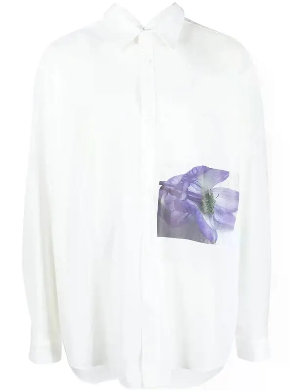 YUIKI SHIMOJI Poppy-print Shirt Jacket