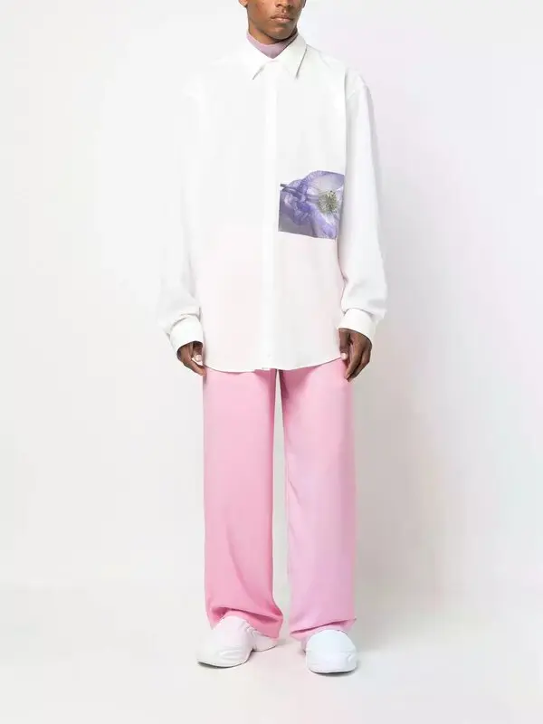 YUIKI SHIMOJI Poppy-print Shirt Jacket