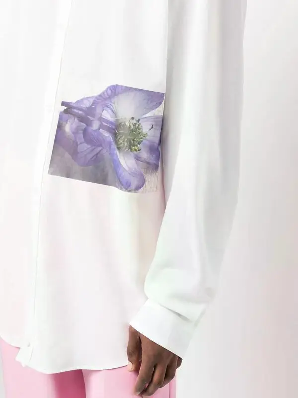 YUIKI SHIMOJI Poppy-print Shirt Jacket