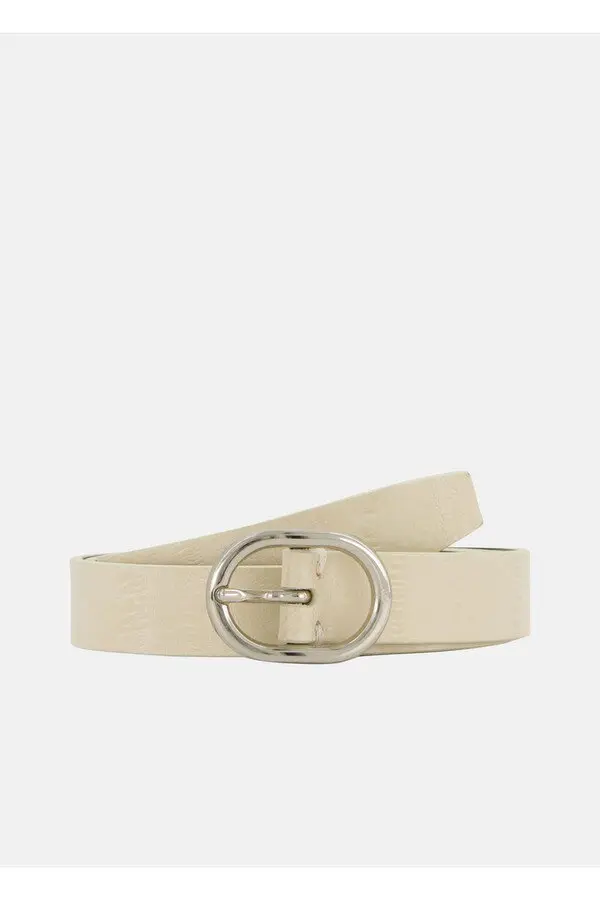 Vince Avery 20mm Eel-embossed Leather Belt - Natural